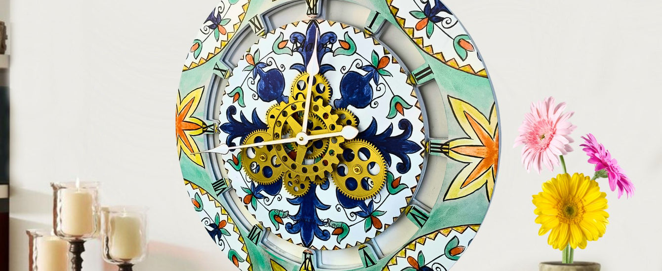 Wall Clock for your living room colorful and Italy Style!! – The Gears ...