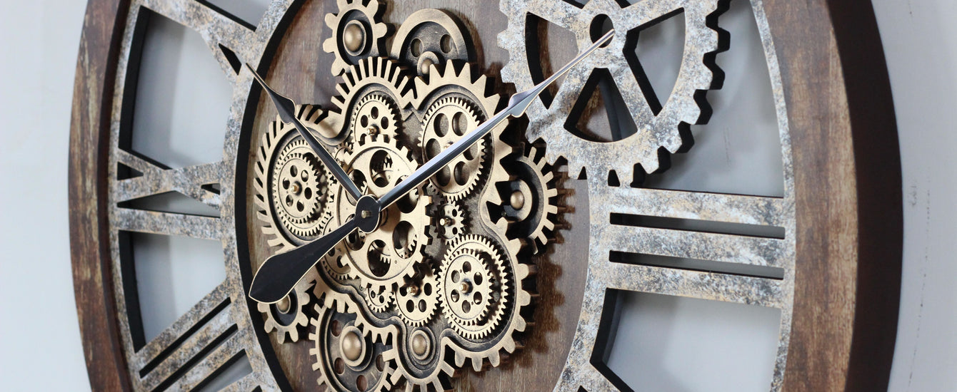 The Dynamic Appeal of Real Moving Gears Wall Clocks for Your Living Ro ...