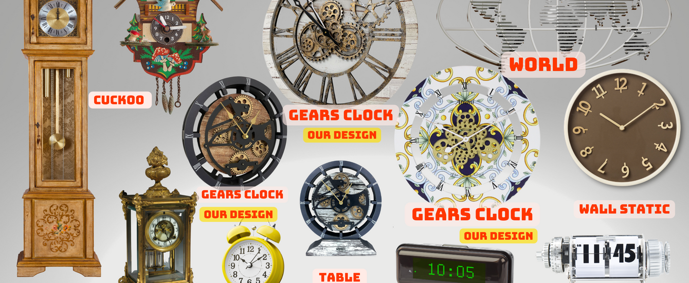Exploring the Many Types of Clocks for Your Living Room – The Gears Clock