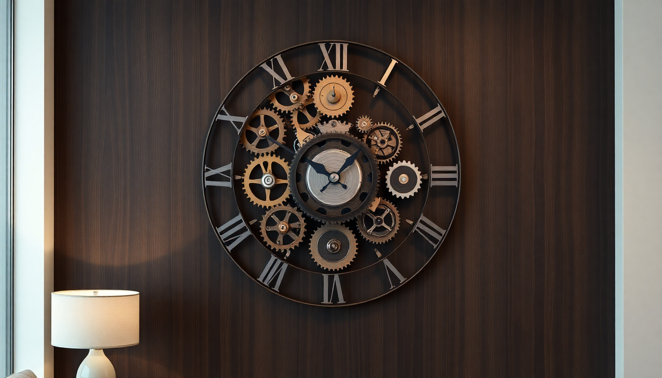 Elevate Your Home with The Gears Clock: A Luxury Brand Wall Clock for
