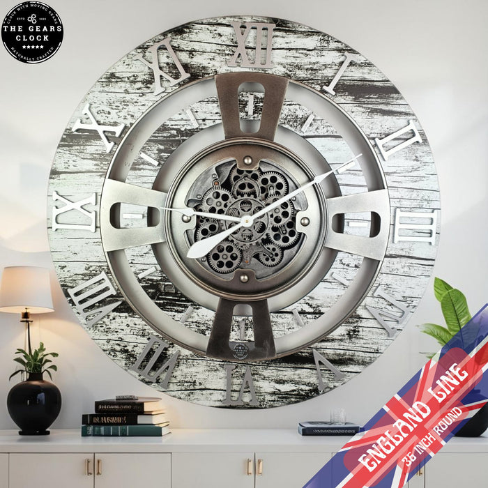 The Gears Clock Wall Clock for living room decor England Collection