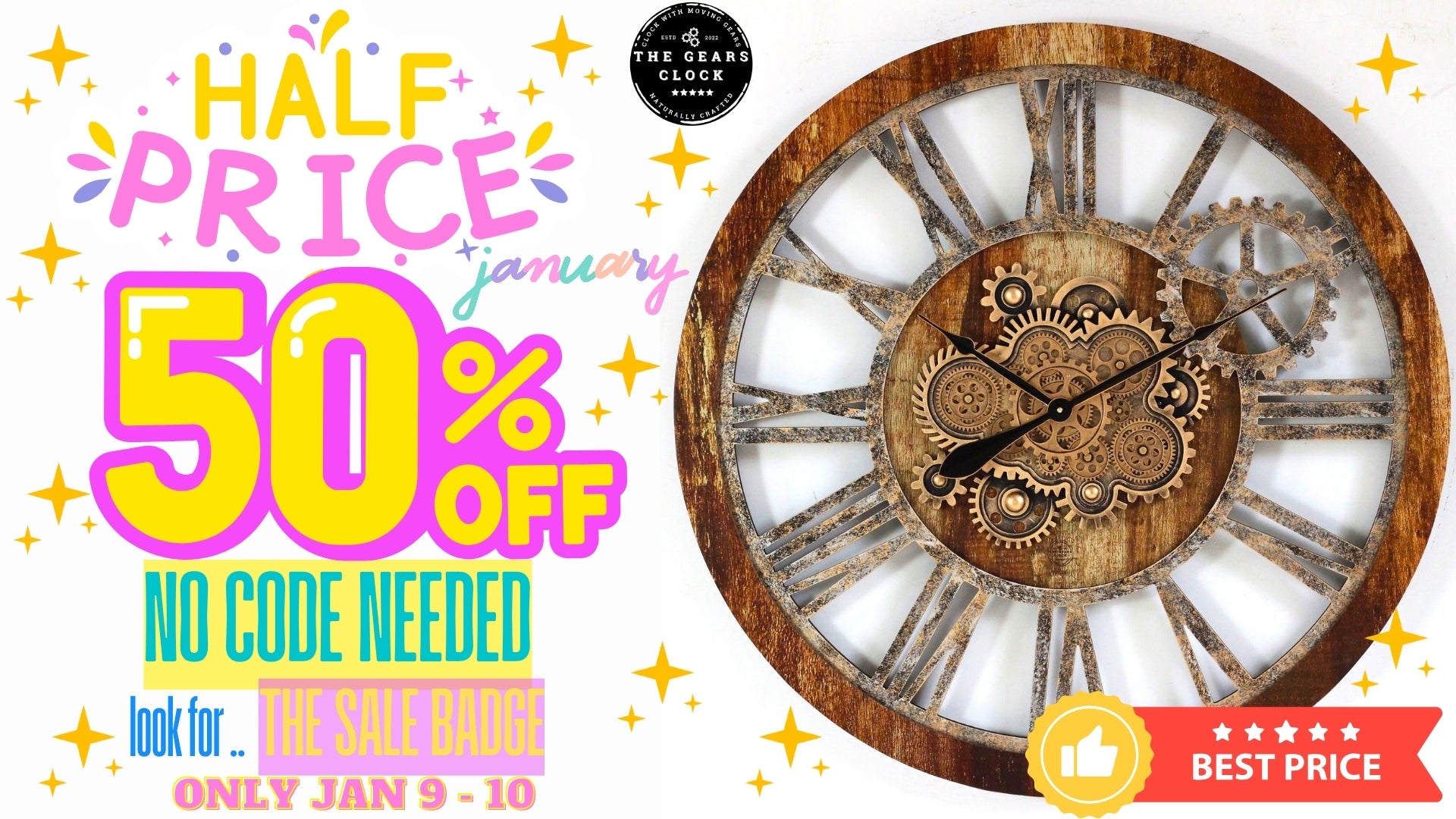 The Gears Clock Wall Clocks for living room decor N.1 US and Canada